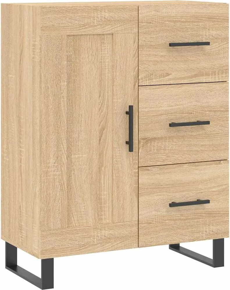Skříň highboard dub sonoma 69,5 x 34 x 180 cm kompozitní dřevo 3196038