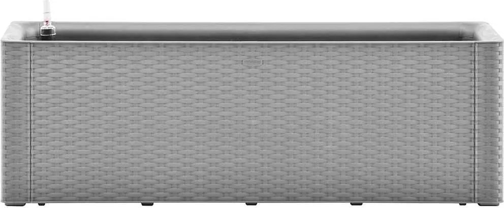 Zahradní vyvýšený záhon se samozavlažováním šedý 100x43x33 cm 317576