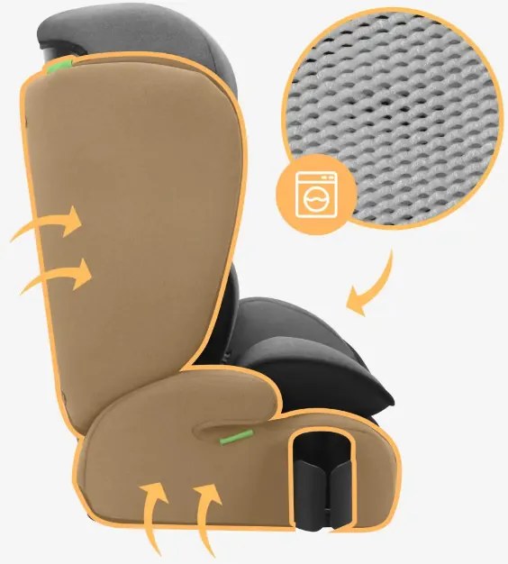 Autosedačka Zooma 25 i‑Size černá / šedá