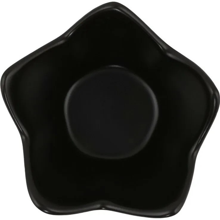 Sada 6 keramických misek Lotus 11,8 cm, černá