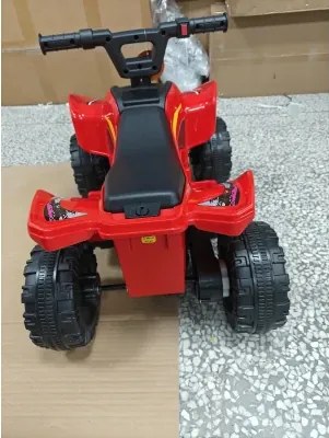 AIYAPLAY elektrická dětská čtyřkolka 6V, vpřed, 2 km/h, pro 18-48 měsíců, nosnost 25 kg, v interiéru i exteriéru, červená