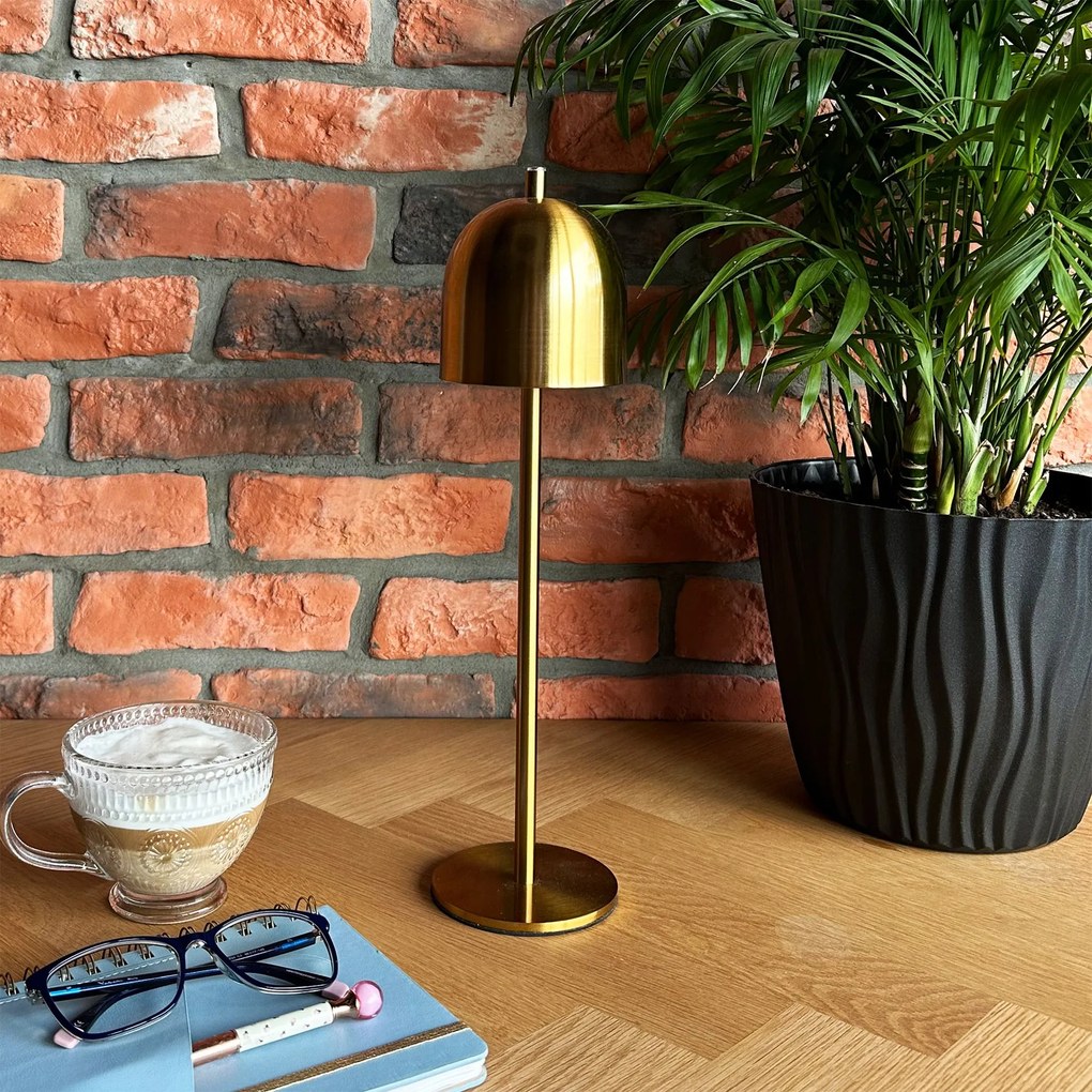 Toolight Toolight, bezdrátová noční USB lampa APP1360-T, mosazná matná, OSW-08623