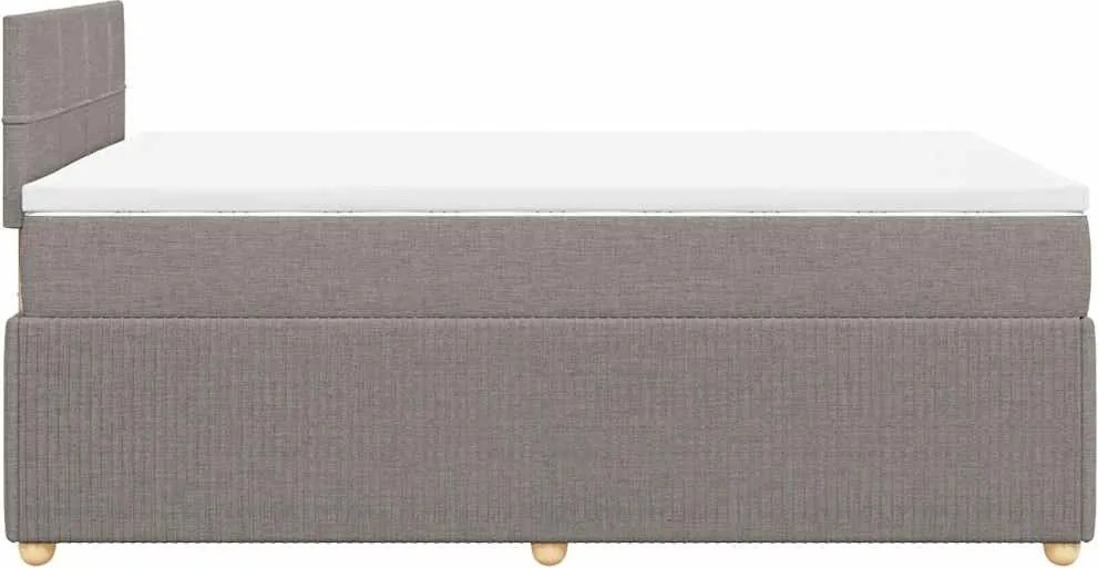 Box spring postel s matrací taupe 120x200 cm textil 3289727