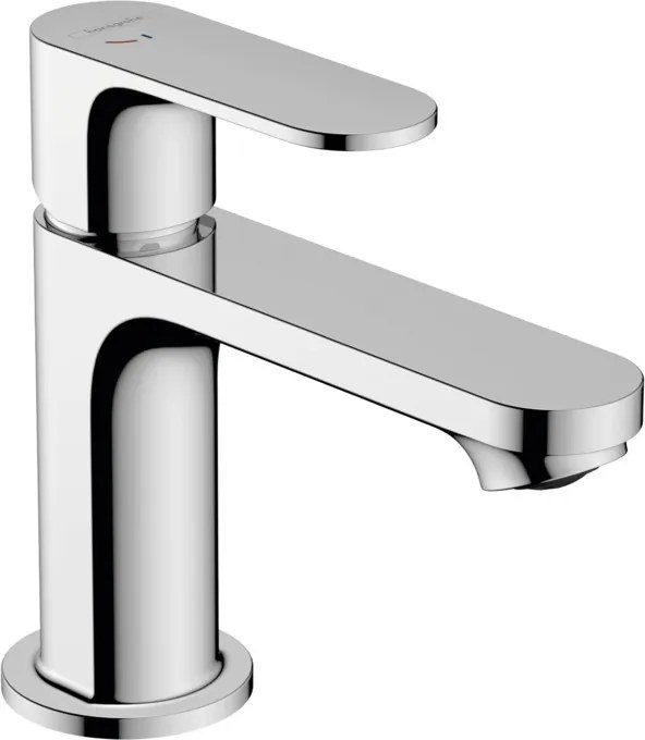 Hansgrohe Rebris S, umyvadlová baterie 80 s odtokovou soupravou s táhlem, CoolStart, EcoSmart, chromová, 72586000