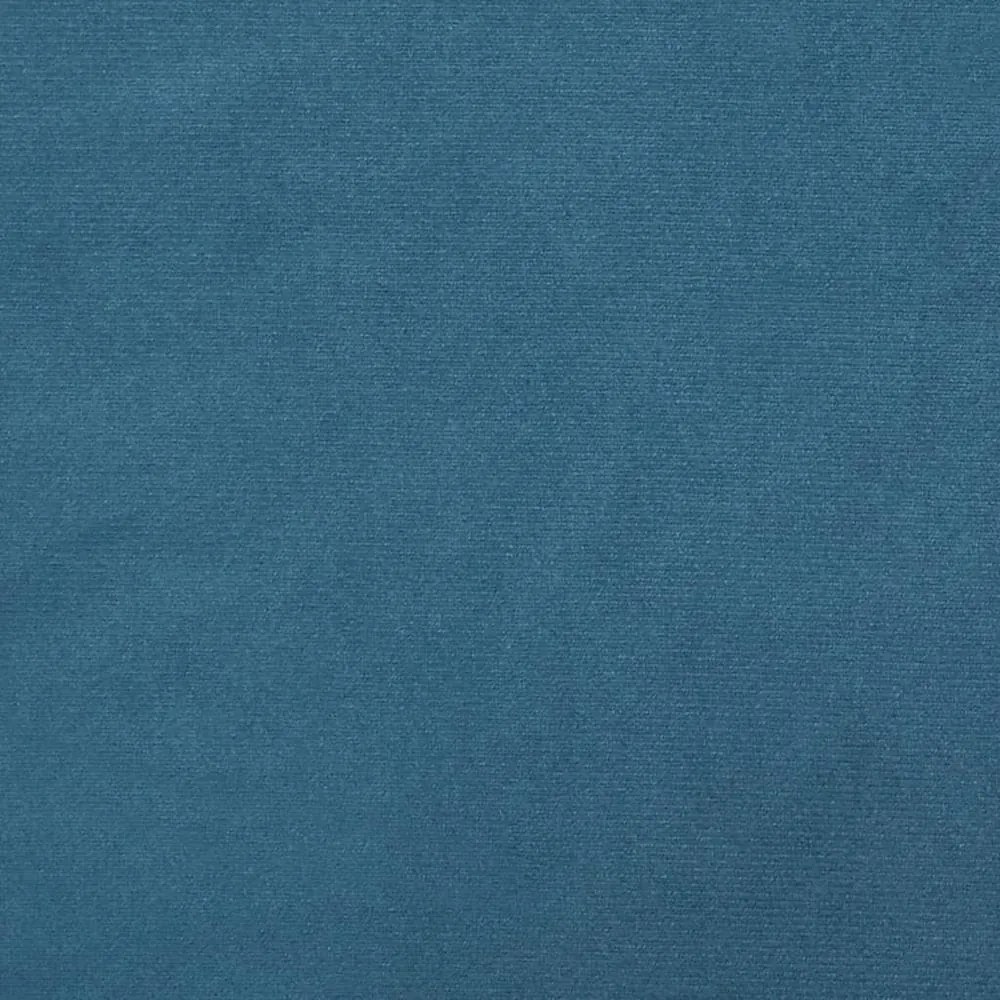 Petromila 2místná rozkládací pohovka s podnožkou modrá samet