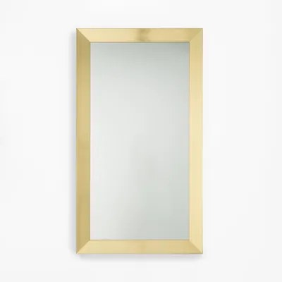 Zrcadlo ve zlatém rámu MILANO 74x134 cm