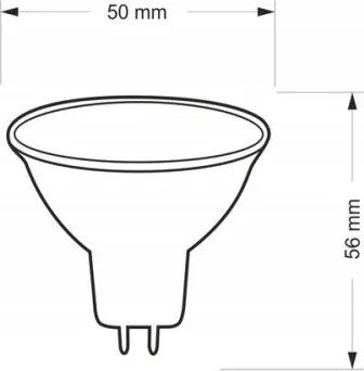 LED žárovka 12V MR16 5W 4000K 400lm Denní světlo Neutrální