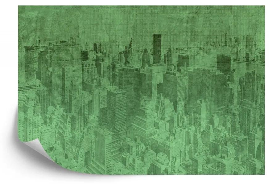 Fototapeta New York City Grunge I Green Strukturální vinyl 152.5x104