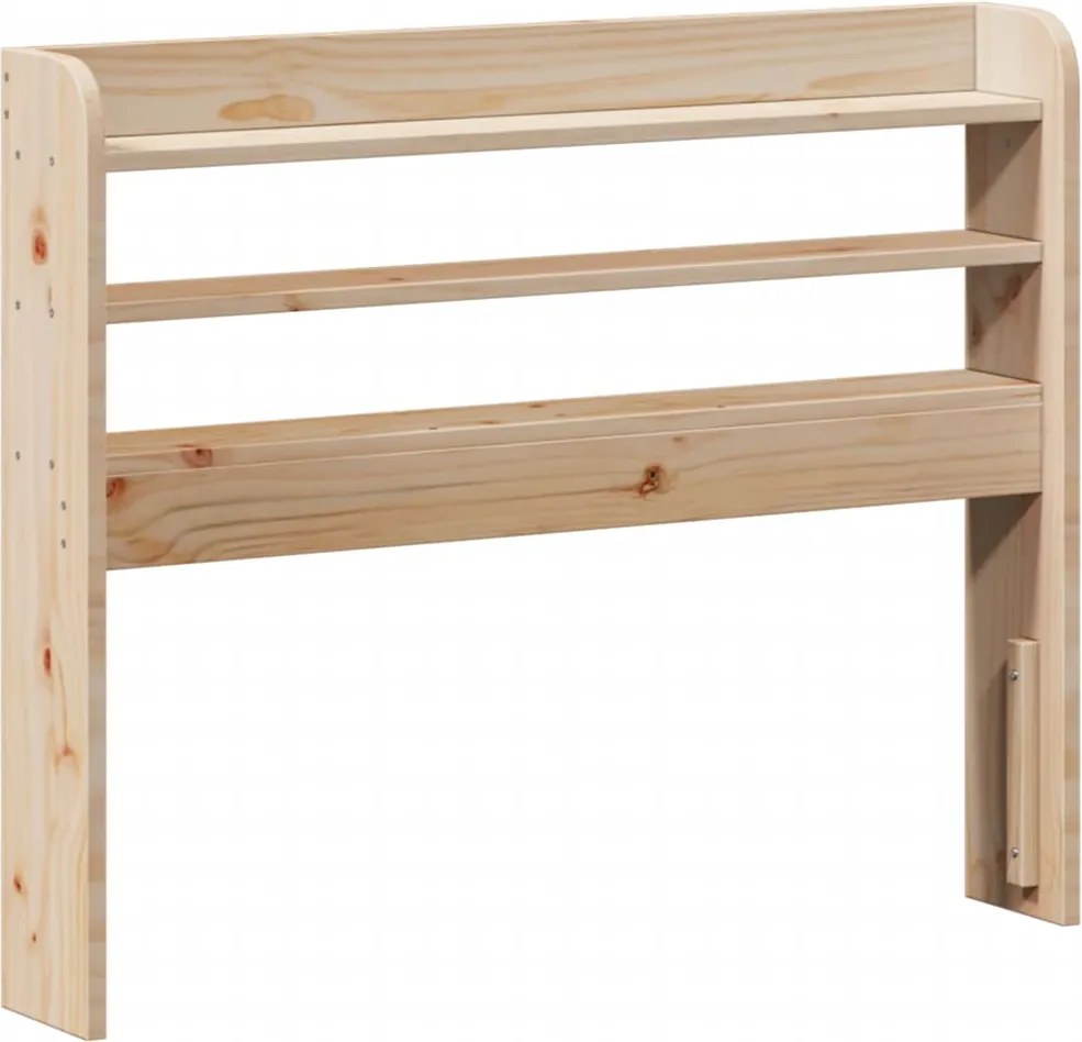 Rám postele s čelem 90 x 200 cm masivní borové dřevo 3306847
