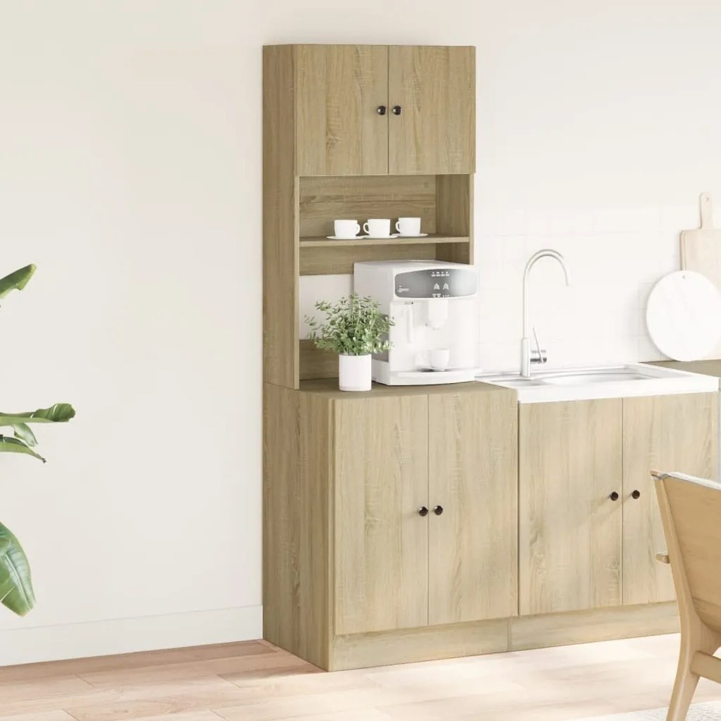 Kuchyňská skříňka dub sonoma 60 x 50 x 180 cm kompozitní dřevo 3276639