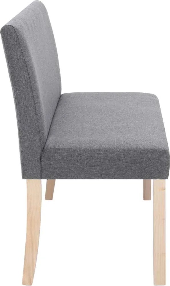 Lavice 139,5 cm světle šedá polyester 281335