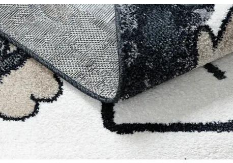 Dywany Luszczow Dětský kusový koberec FUN Hop, zvířata černý Rozměr koberce: 180 x 270 cm