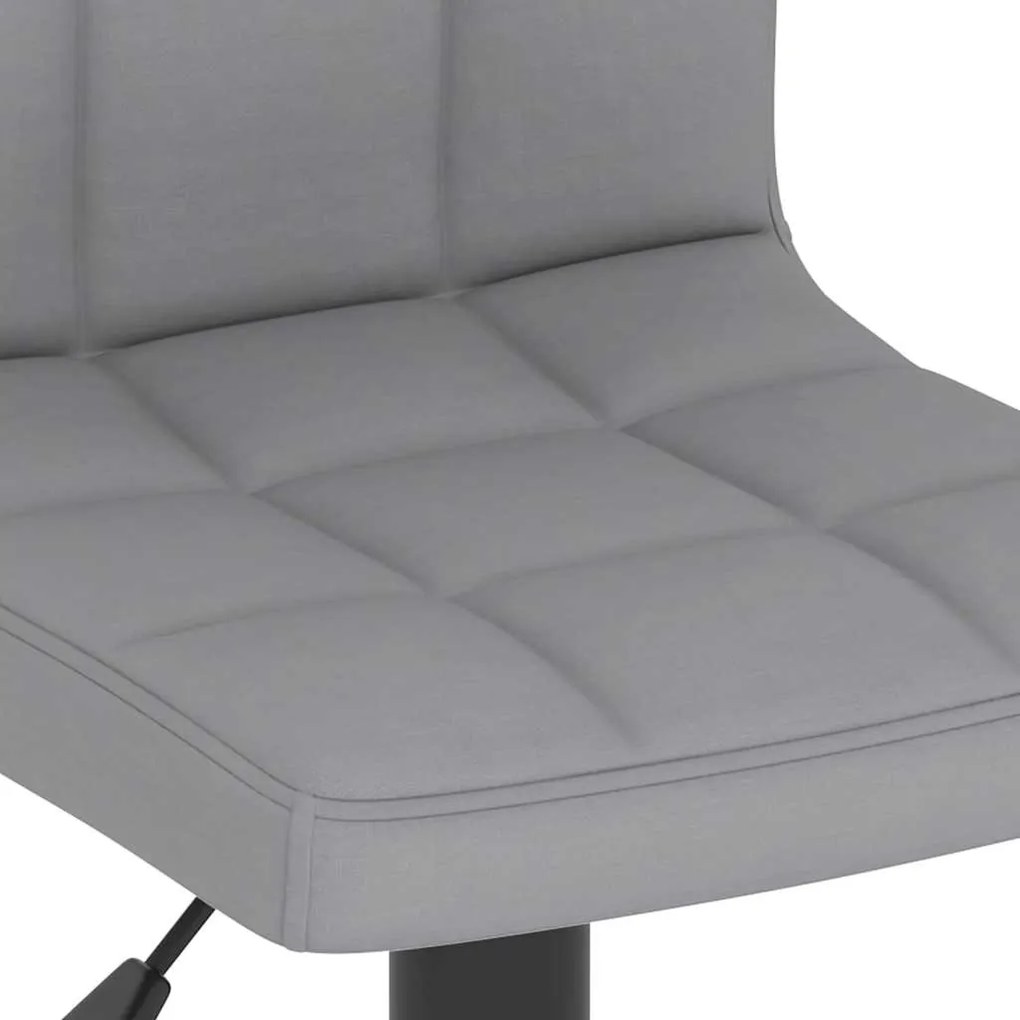 Barová židle světle šedá textil 334272
