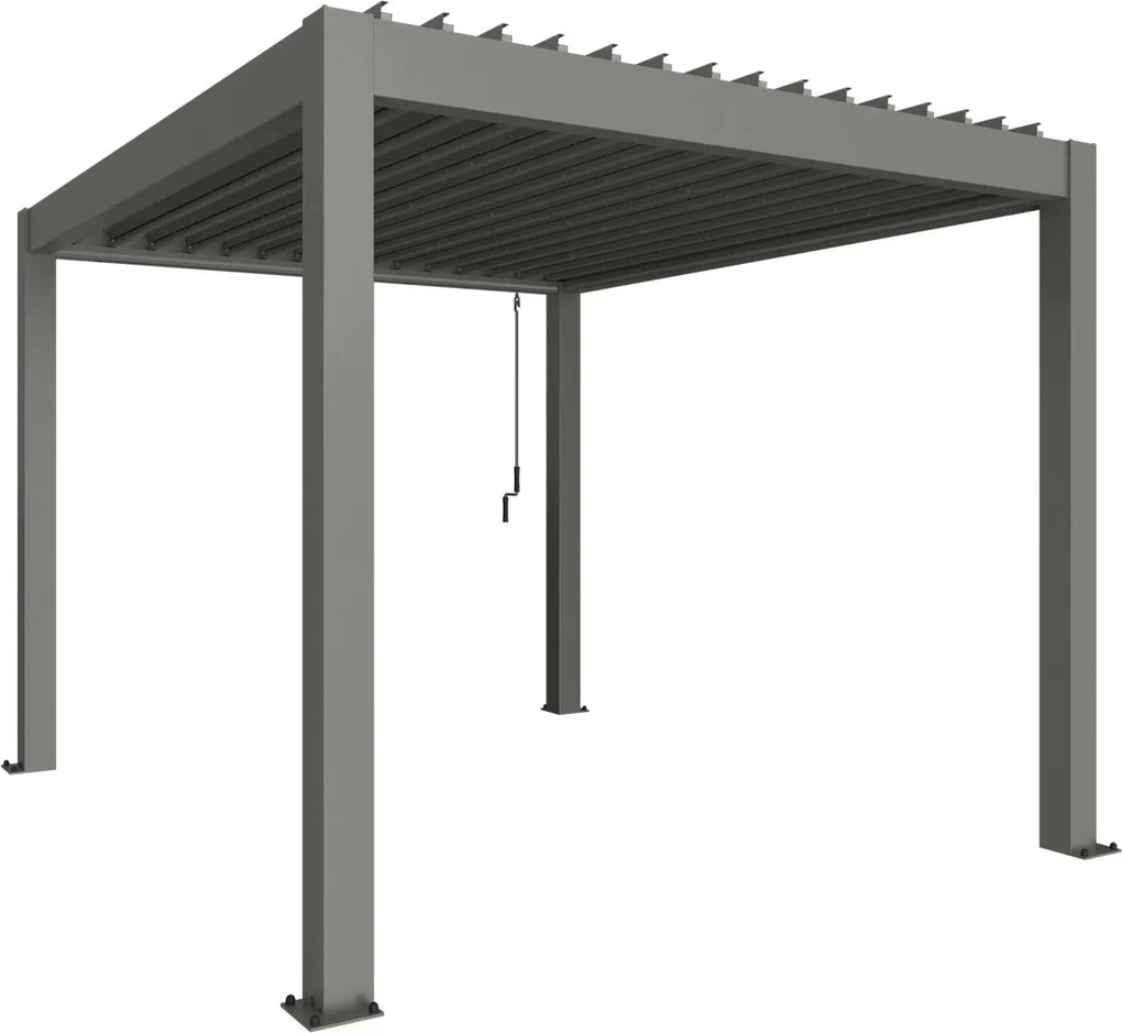 Biohort Pergola 3 x 3,5 křemenově šedá 312 x 367,5 cm