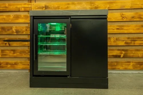 Venkovní kuchyně GrandHall s grilem Maxim G5 a s dřezem a vinotékou, 262cm