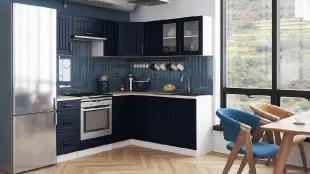 FALCO Rohová kuchyňská lika Romana tmavě modrá MAT 8536