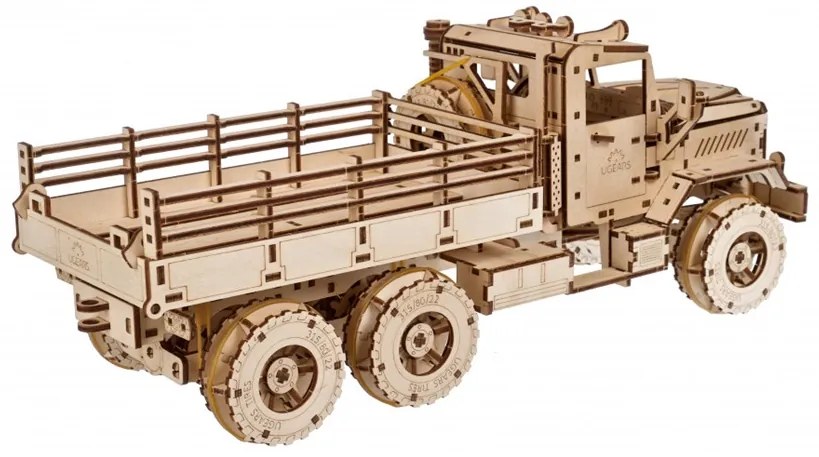 Ugears 3D dřevěné mechanické puzzle Nákladní auto CARGO