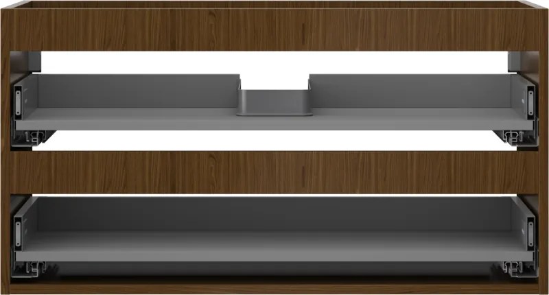 Mexen Box-A, závěsná skříňka 90 cm, 2 zásuvky, ořech, 91AX0-0900-470-2-86
