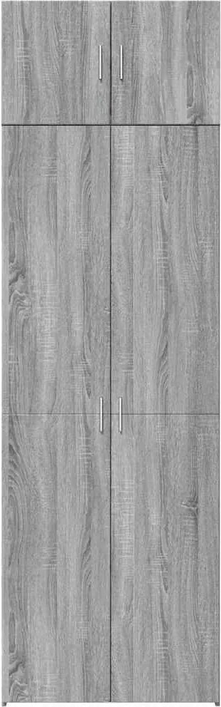 Úzká úložná šedá sonoma 70x42,5x225 cm kompozitní dřevo 3281327