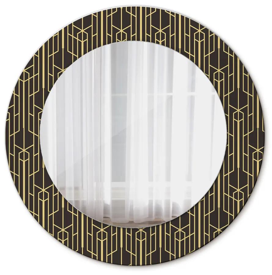 Kulaté dekorativní zrcadlo Abstraktní fi 50 cm