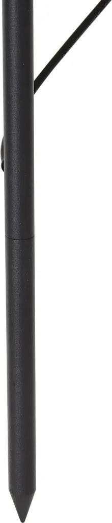 Sada 3 moderních zahradních bodových světel černá vč. LED IP44 - Garly Ball