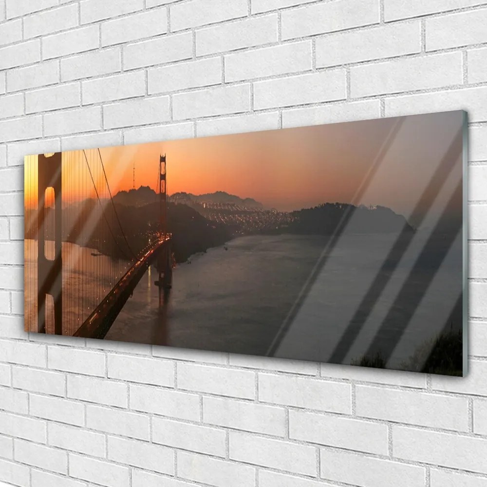 akrylový obraz Most Architektura 125x50 cm