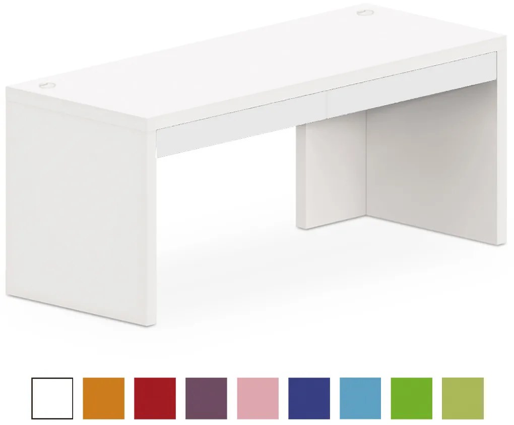 Artspect DS302-B-1807 - Stůl se zásuvkami 180x70cm - Brillint white