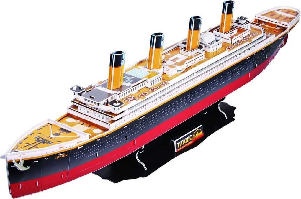 _Ostatní 1_ CUBICFUN Puzzle zaoceánský parník Titanic 3D model 113 dílků skládačka 17c4011
