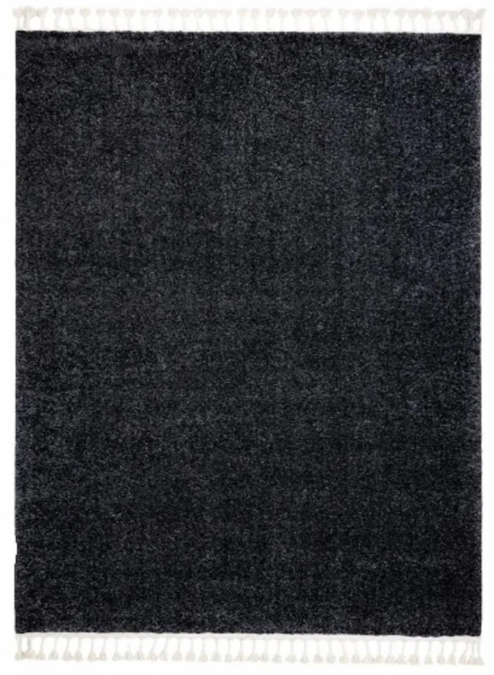 Kusový koberec Shaggy Berta antracitový 180x270cm