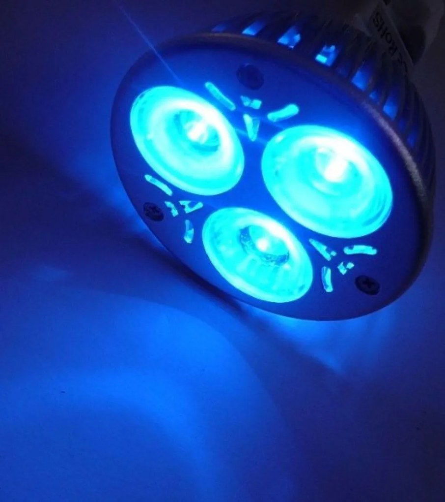 02211 Barevná LED žárovka GU10 modrá
