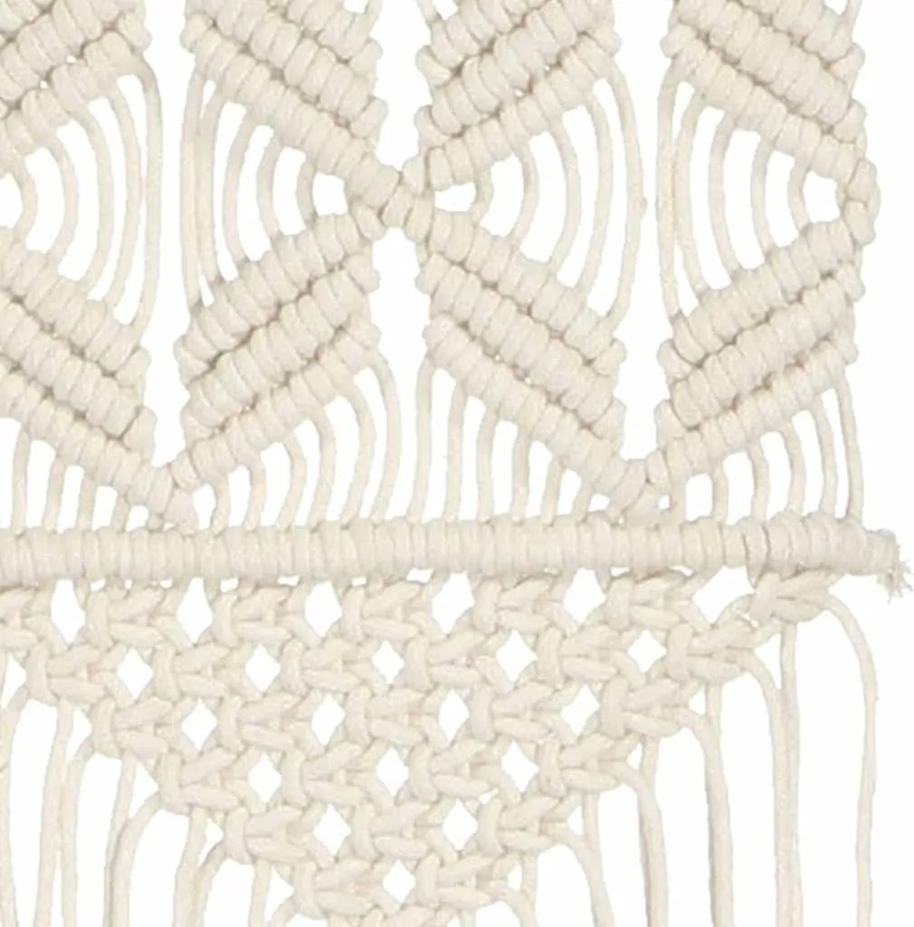 Nástěnný závěs macramé 40 x 80 cm bavlna 323997