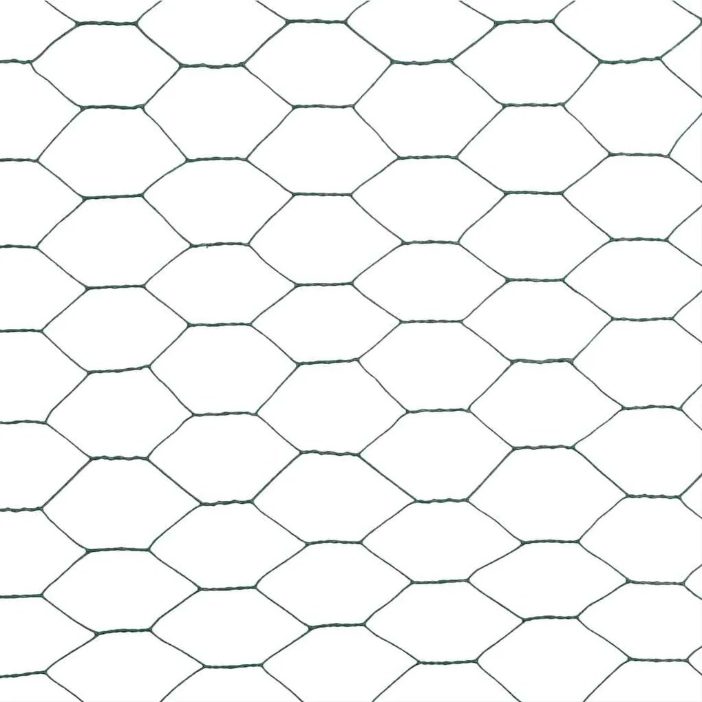 Pletivo ke kurníku ocel PVC vrstva 25 x 1,5 m zelené 143270