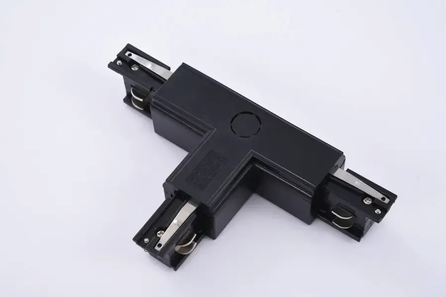 Track 3Line T Connector Left Black
