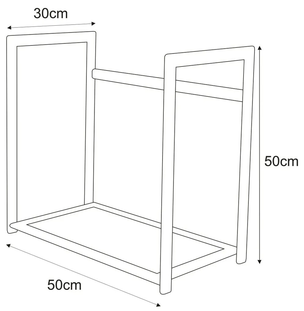 Stojan na dřevo ke krbu KS-24