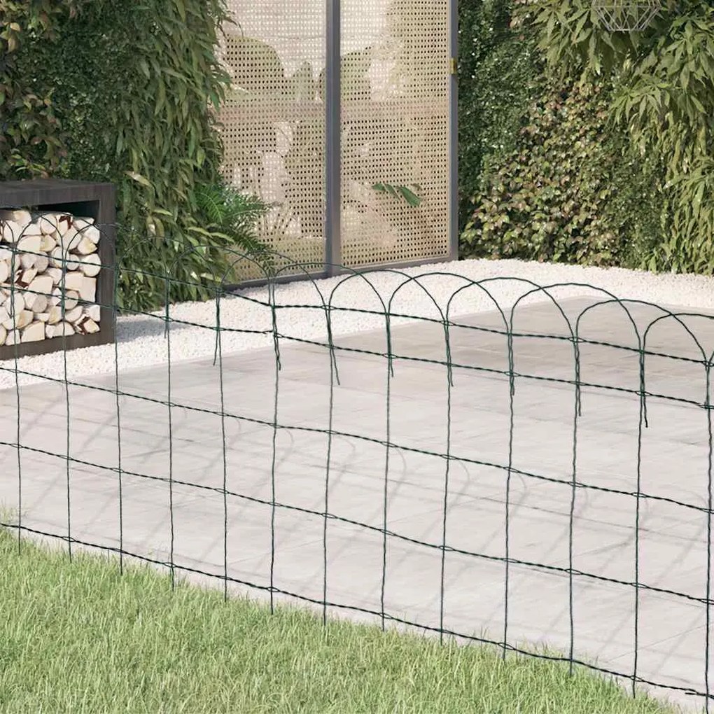 Zahradní plot práškované železo 10 x 0,65 m 141073