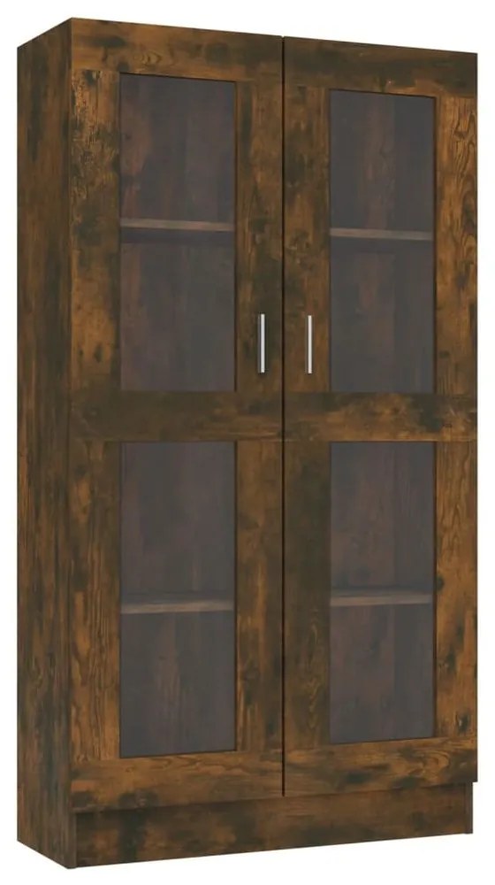 Petromila Vitrína kouřový dub 82,5 x 30,5 x 150 cm kompozitní dřevo