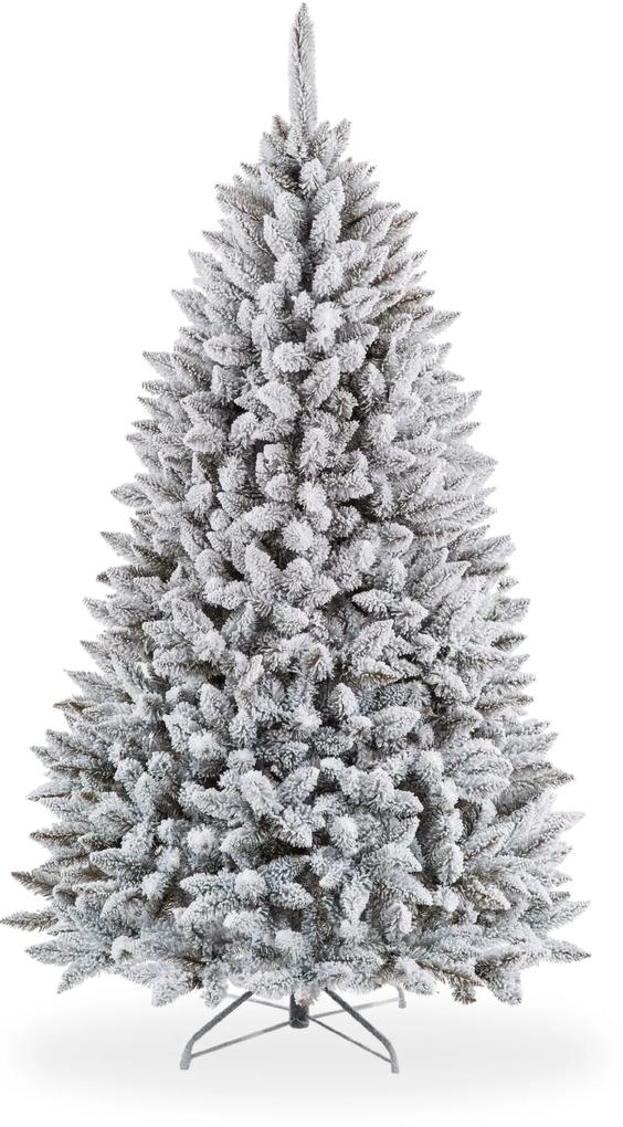 LIVERO Umělý vánoční stromek - Smrk skandinávský - zasněžený - 120 cm