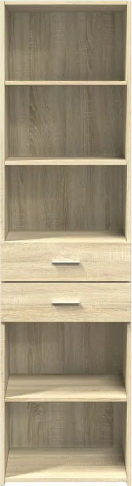 Skříň highboard dub sonoma 50 x 42,5 x 185 cm kompozitní dřevo 3281457