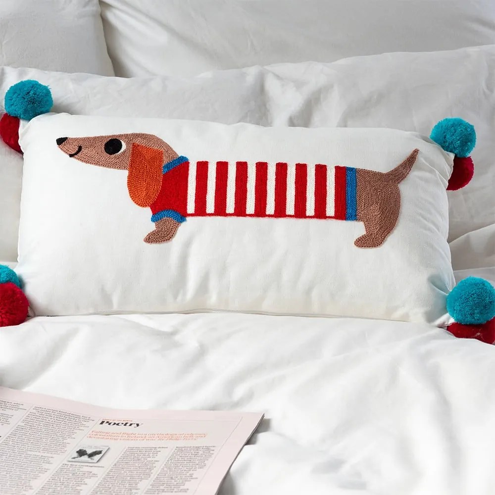 Dětský polštářek s příměsí bavlny 50x33 cm Sausage Dog – Rex London