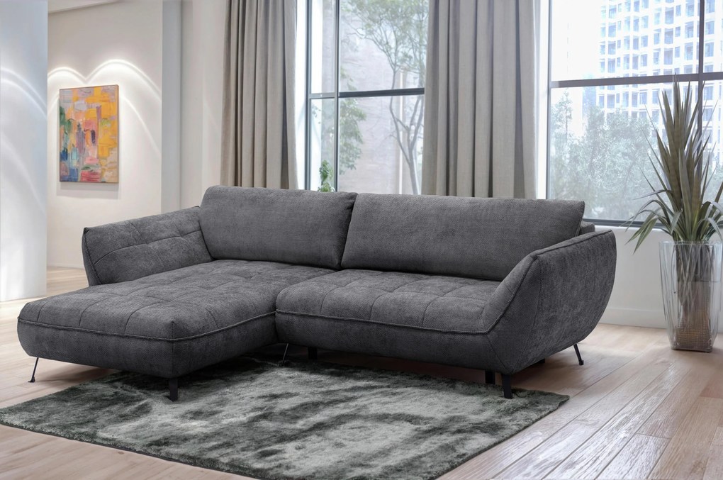 XXXLutz ROHOVÁ SEDAČKA, textil, antracitová MID.YOU - Sedací soupravy - 000694008603
