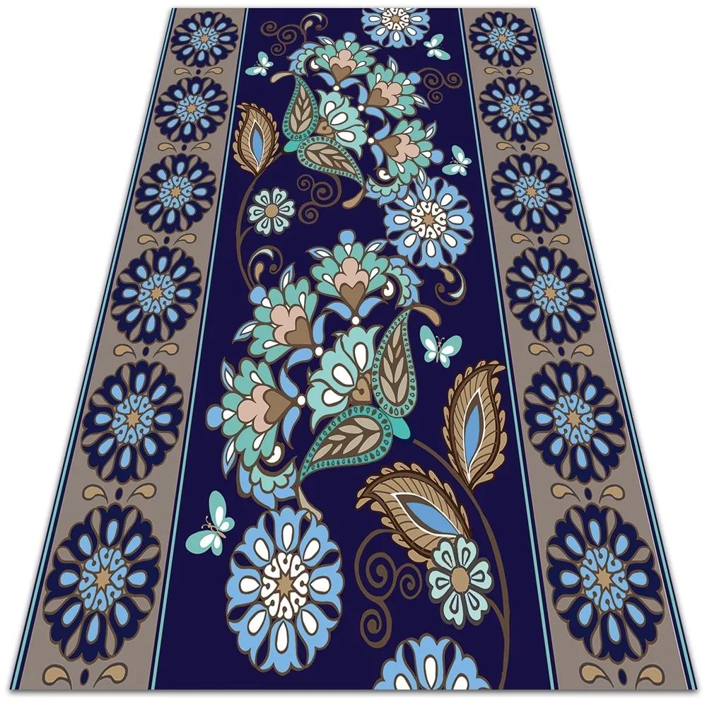 Vinylový koberec pro domácnost květinový ornament