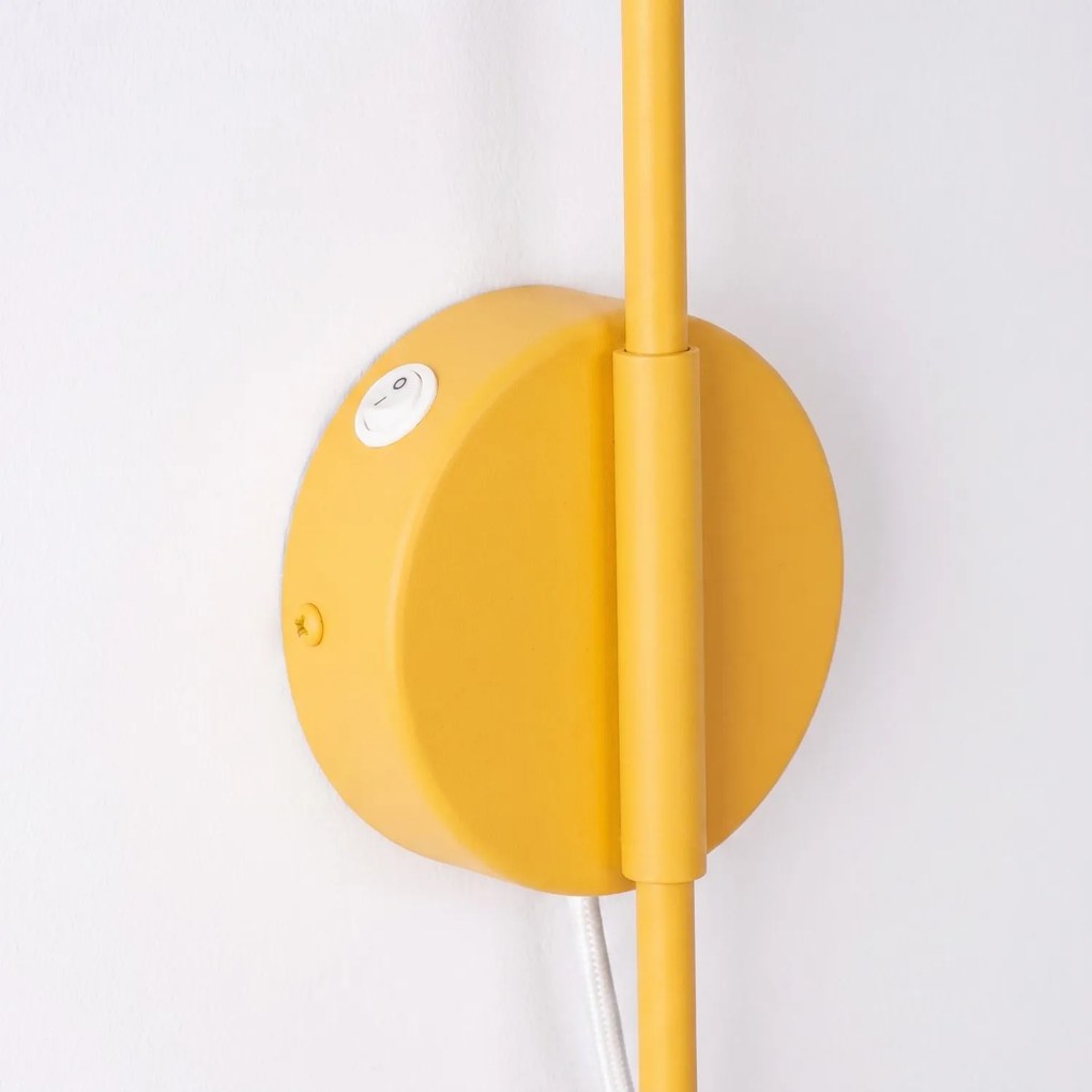 Sollux Lighting Nástěnné svítidlo NOX 1 žluté s vypínačem