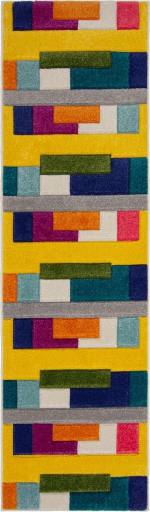 Flair Rugs, Běhoun Spectrum Mambo Multi, 66x230, vícebarevná, chodba / předsíň