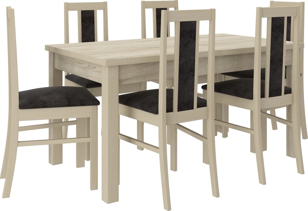 ADRK Furniture Sada stolu s židlemi RODOS 52 SE-ROD-52-S-B094