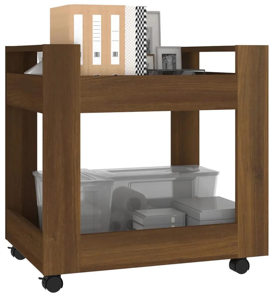 Kancelářský kontejner hnědý dub 60x45x60 cm kompozitní dřevo - Default Title