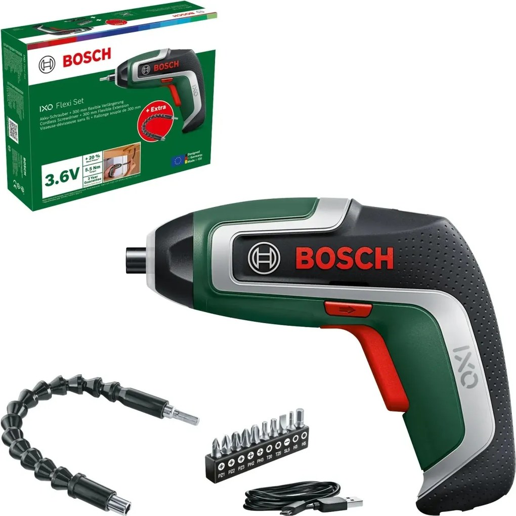 Bosch Aku šroubovák IXO 7 - Sada Flexi