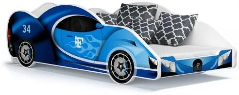 Dětská postel auto 180x90 cm s matrací 15