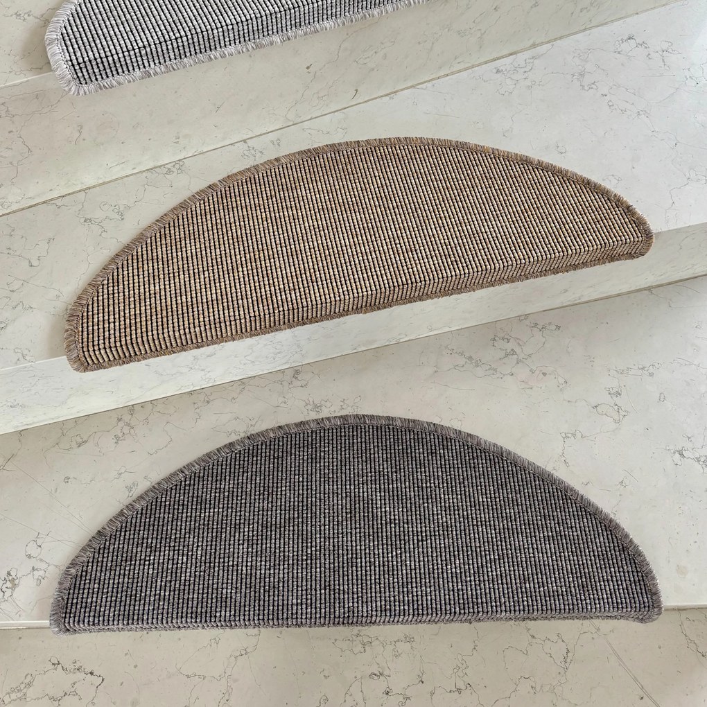 Vopi Nášlapy na schody Nature NEW hnědá půlkruh, samolepící - 24x65 půlkruh (rozměr včetně ohybu)