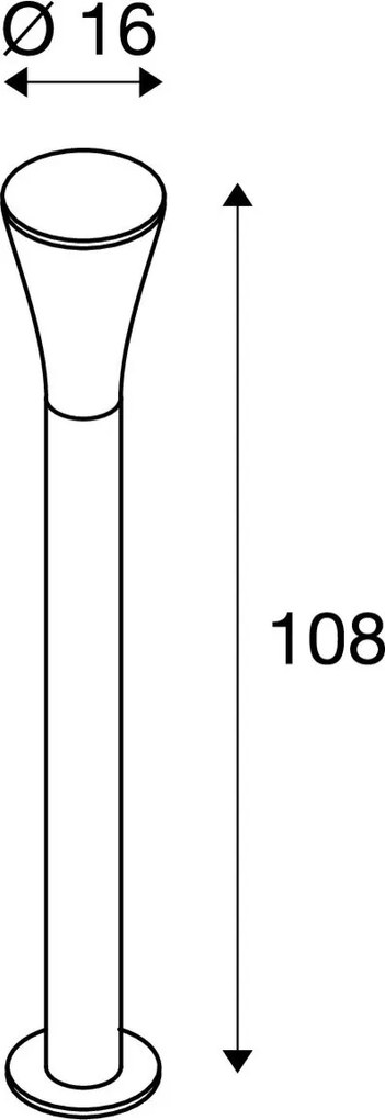 LA 228925 Venkovní svítidlo ALPA CONE 100 stojanová kamen. šedivá 230V E27 - BIG WHITE (SLV)