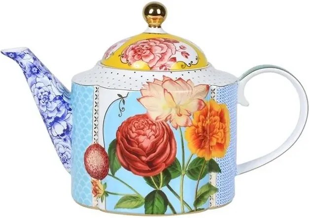 Pip Studio Royal Multi čajová konvice 1650ml, barevná (porcelánová čajová konvice)